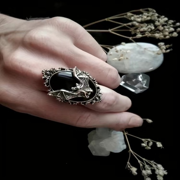 Jewelry | Gothic Adjustable Bat Statement Ring | Poshmark
